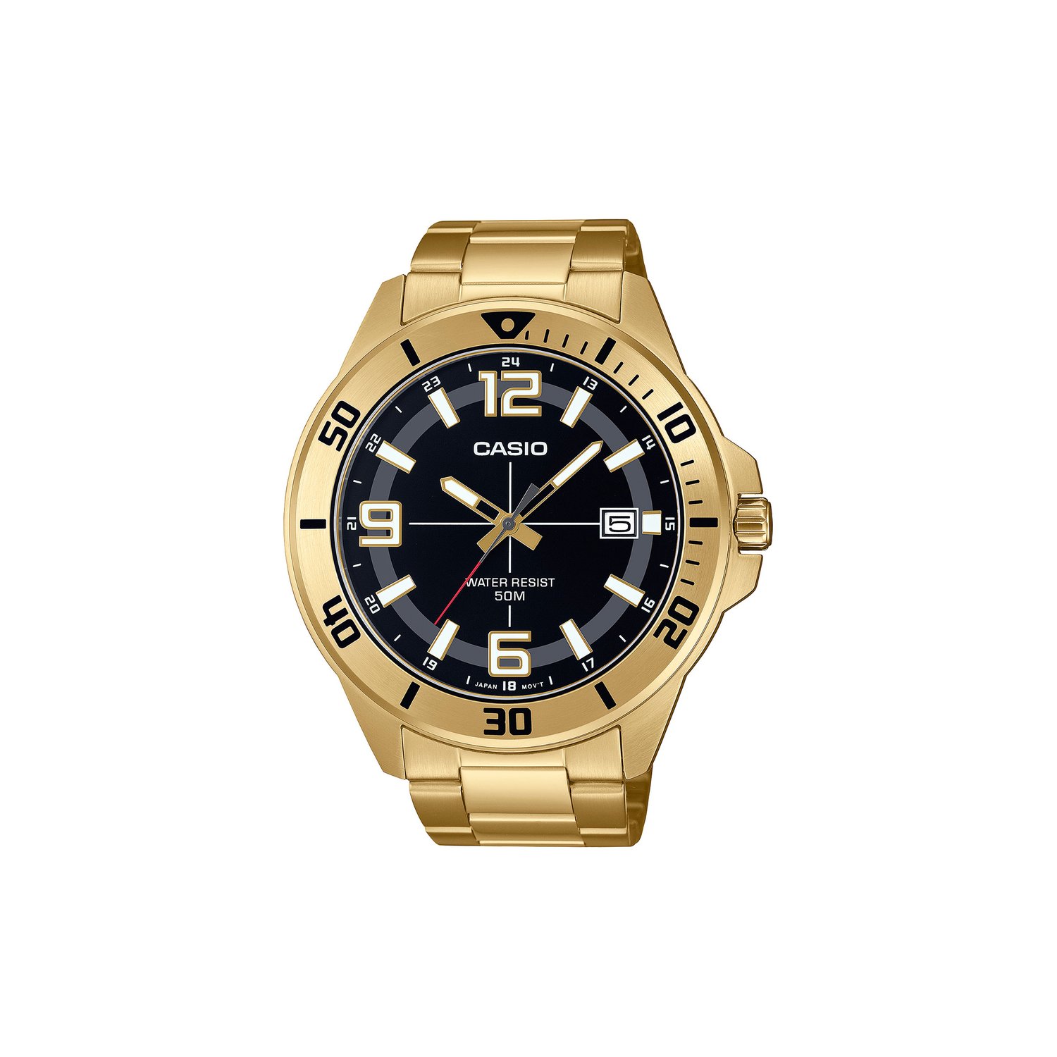 Relógio Casio Analógico Vintage Dourado MTC-100G - Kapiva Calçados